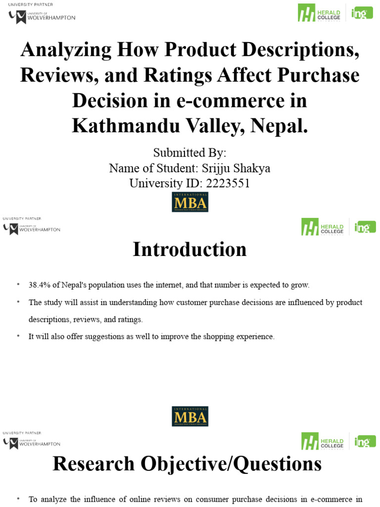 Thesis Topic Defense_ Presentation Template | PDF | E Commerce | Behavior