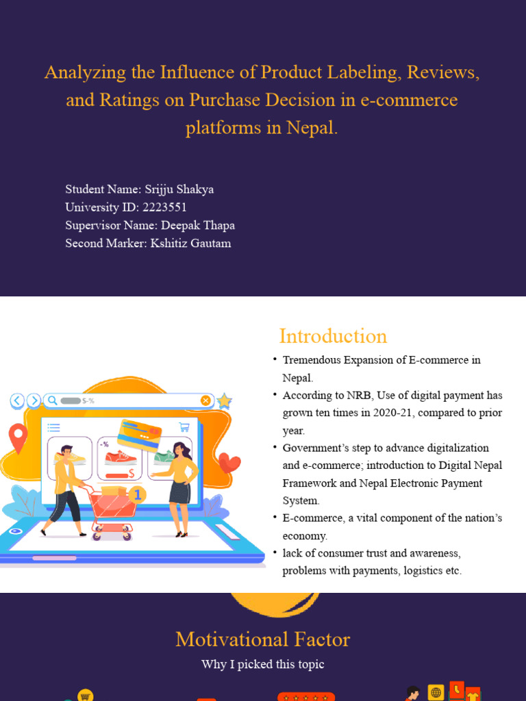 Proposal Defense Presentation | Download Free PDF | E Commerce | Consumer Behaviour