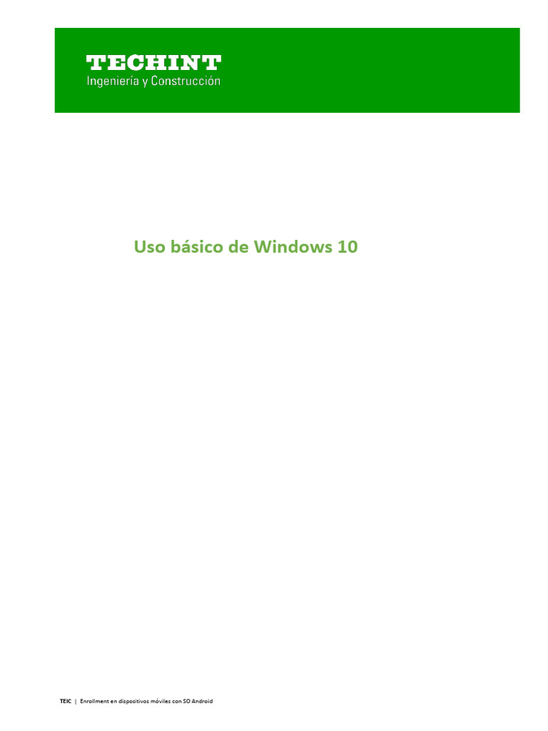 Uso Básico de Windows 10 | PDF | Windows 10 | Software del sistema