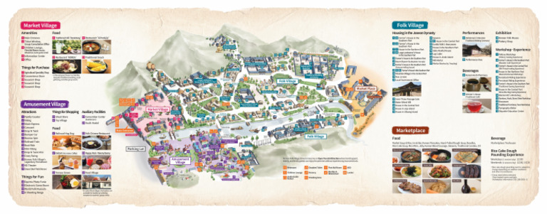 Korean Folk Village Map | PDF