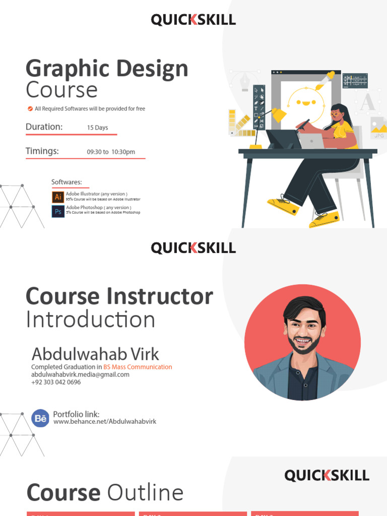 Graphic Design Course Outline | PDF | Adobe Illustrator | Graphic Design