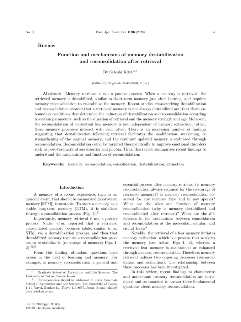 Pjab 96 095 | PDF | Memory | Fear