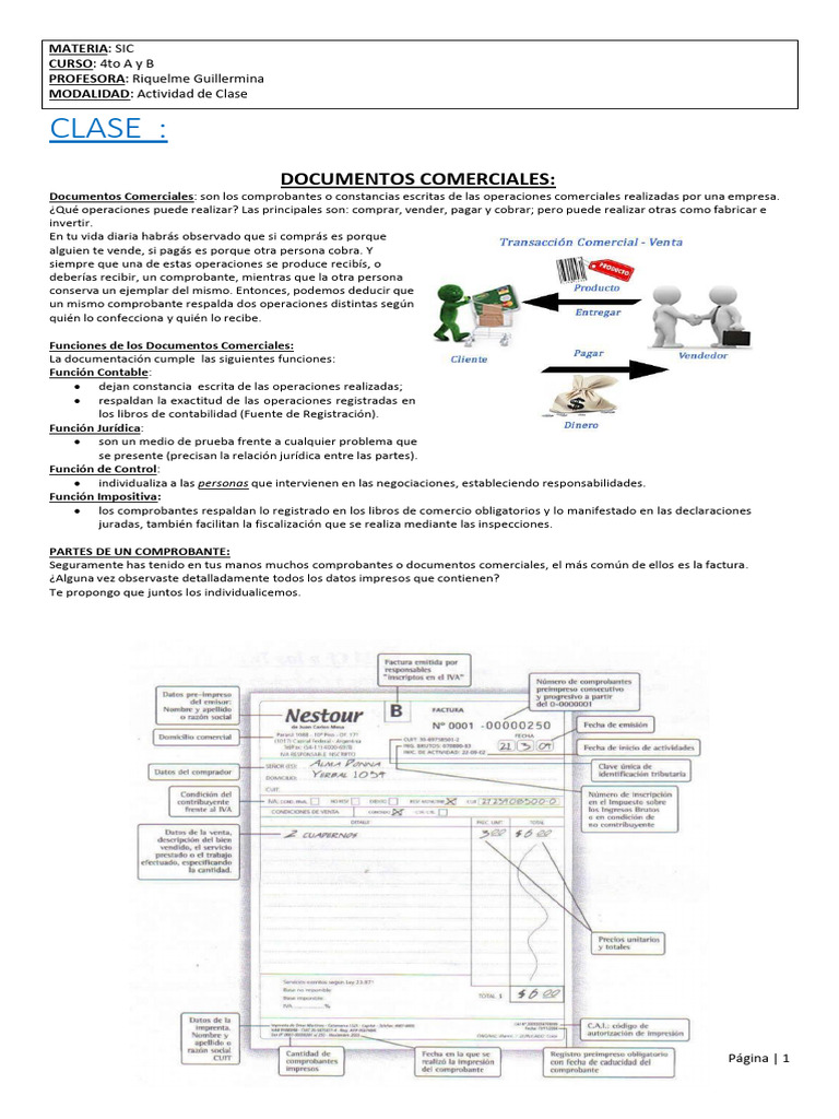 Clase:: Documentos Comerciales | PDF | Factura | Impuesto al valor agregado