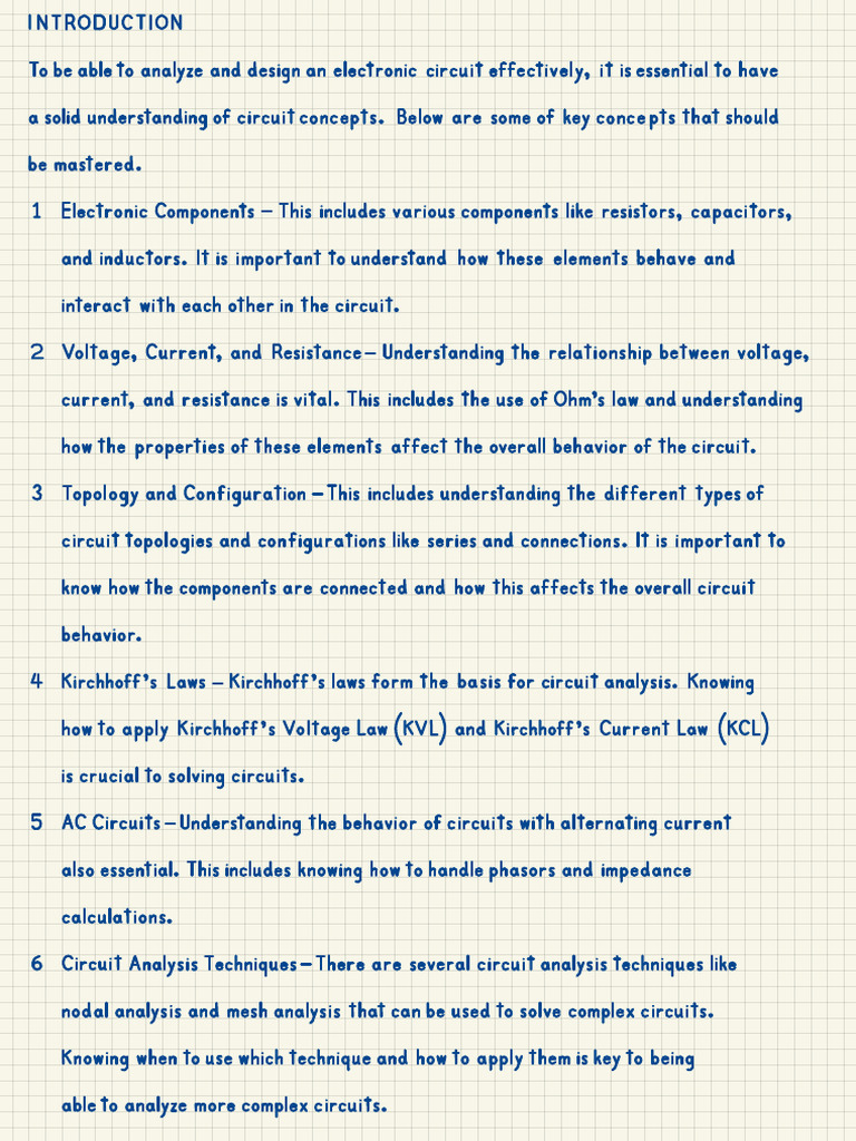 Basic Circuit Analysis 2 - 1 | PDF