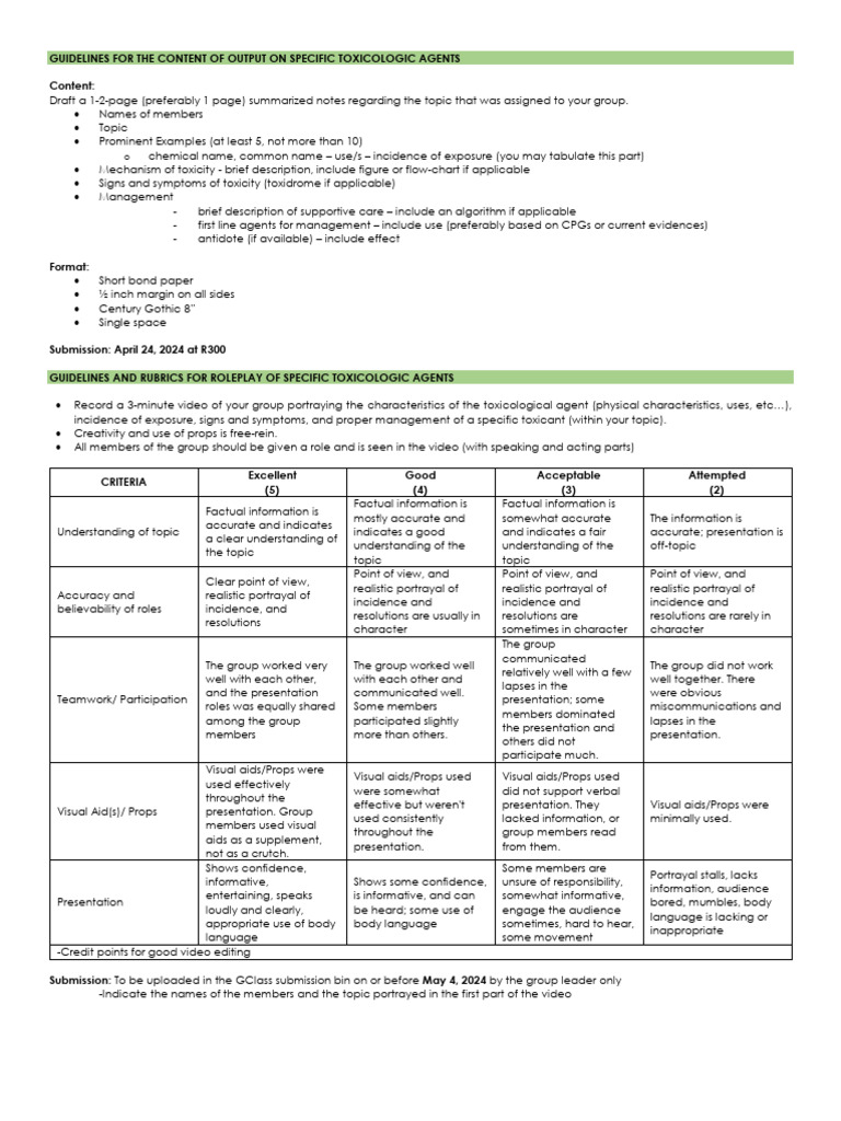Rubrics for Video Presentation | PDF | Human Communication