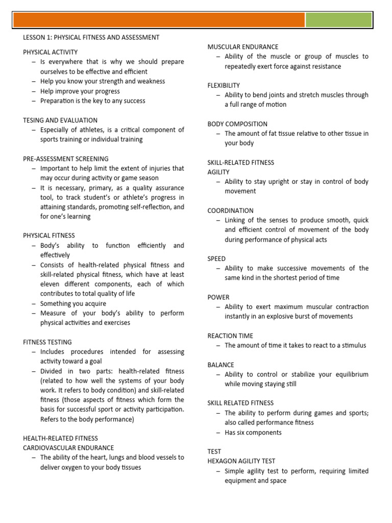 Pe Health | PDF | Stress (Biology) | Physical Fitness