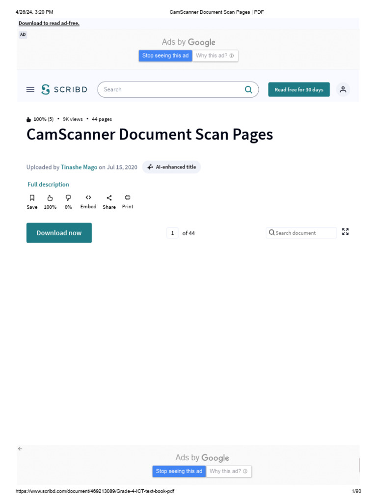 CamScanner Document Scan Pages - PDF | PDF | Scribd | Online Services