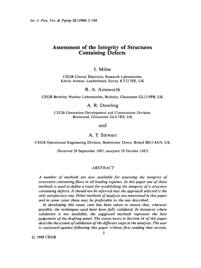 Structural Integrity Analysis | PDF | Fracture | Fracture Mechanics