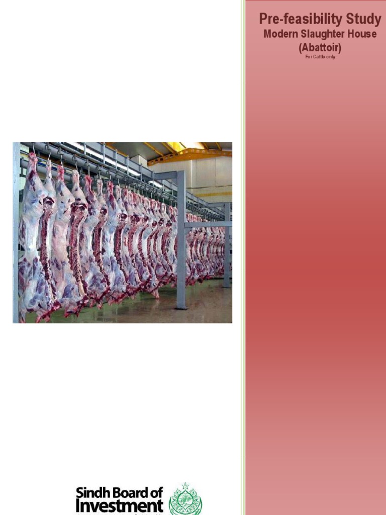 Modern Slaughterhouse Pre-Feasibility Study | PDF | Slaughterhouse ...