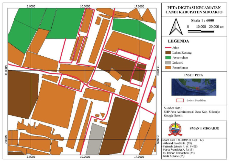 Digitasi Peta Kecamatan Candi | PDF