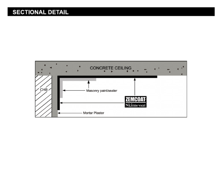 Zemcoat Skimcoat Sectional Detail | PDF