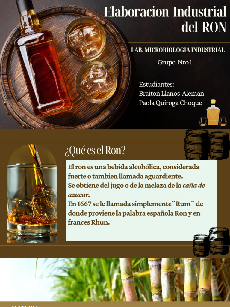 Elaboracion de Ron - 20231026 - 064207 - 0000 | PDF | Destilación | Ron