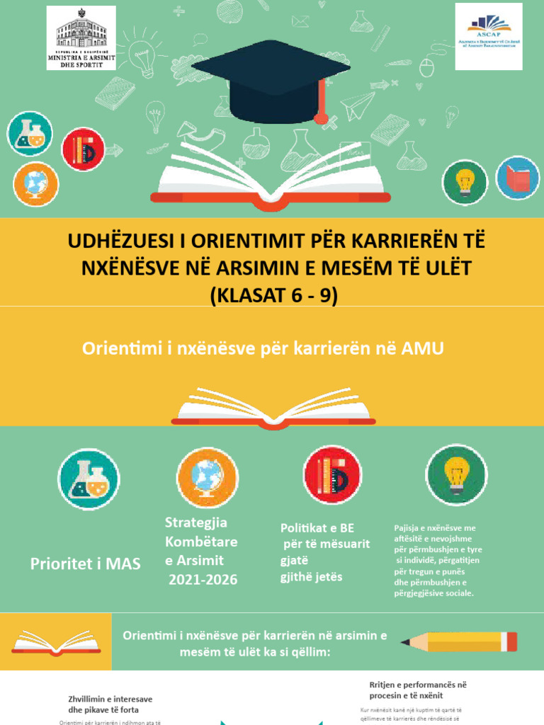 UDHEZUES Orientimi Per Karrieren, kl.6-9 | PDF