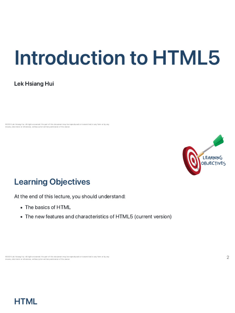 L3 HTML5 | PDF | Html Element | Html