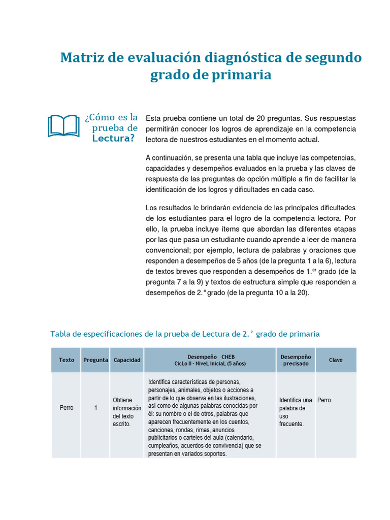 PRI 2 - Manual Prueba Diágnóstica - WEB | PDF | Información | Sustracción