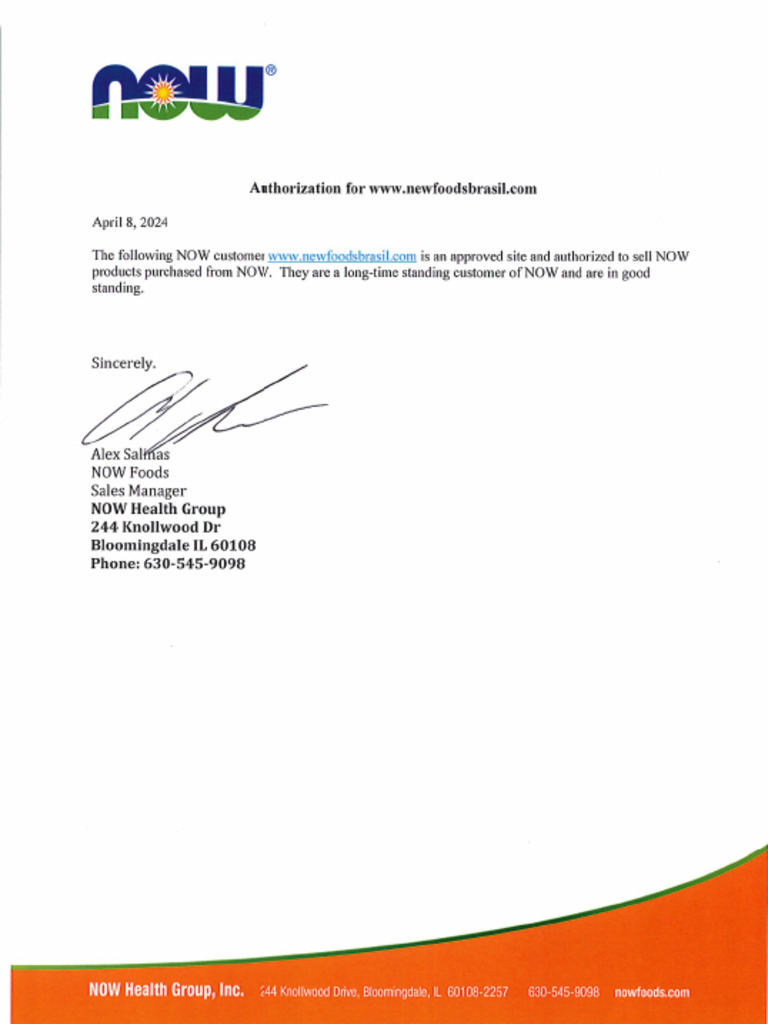 Signed Now Letter | PDF