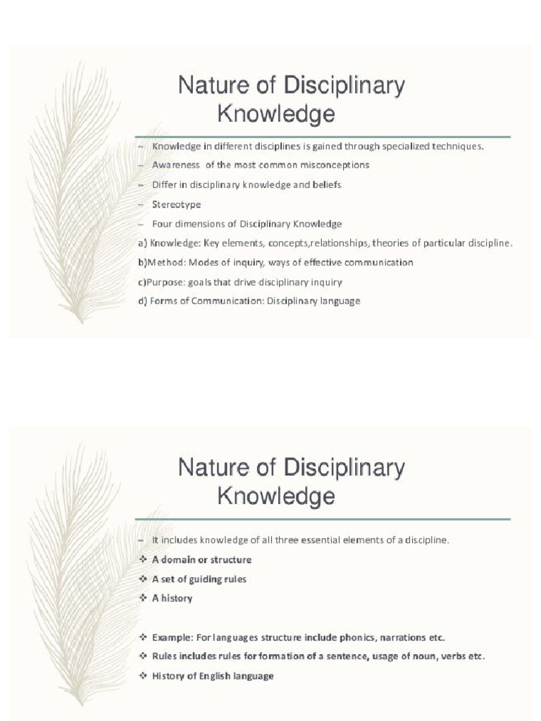 meaning Nature of knowledge | PDF