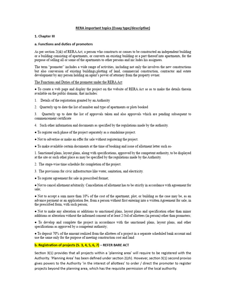 Rera End Sems 2 | PDF | Welfare | Eminent Domain