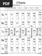 AIS 10B Timetable | PDF