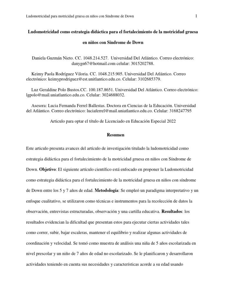 Ejemplo ARTICULO FINAL KEIMY, DANIELA Y LUZ GERALDIN. | PDF ...