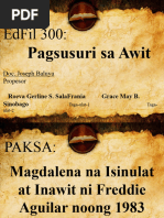Balangkas NG Pagsusuri NG Awit | PDF
