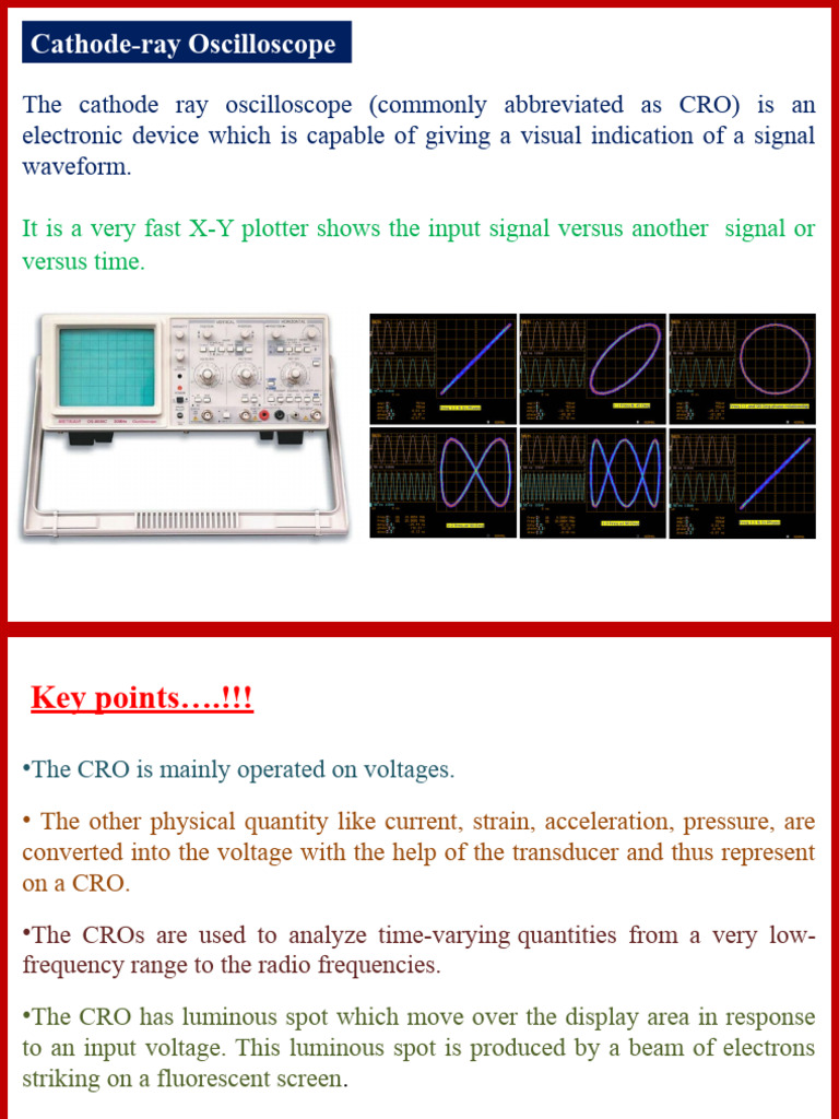 Understanding Cathode Ray Oscilloscope | PDF | Vacuum Tube | Anode
