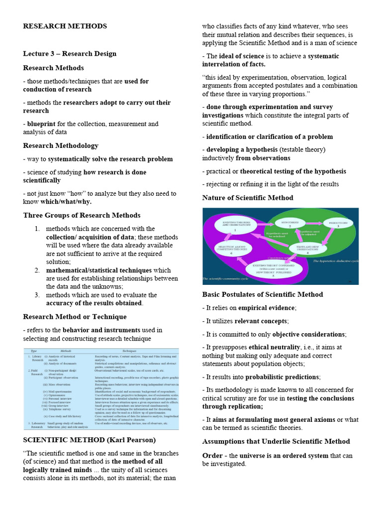 Research Design and Methodology Overview | PDF | Methodology | Sampling ...