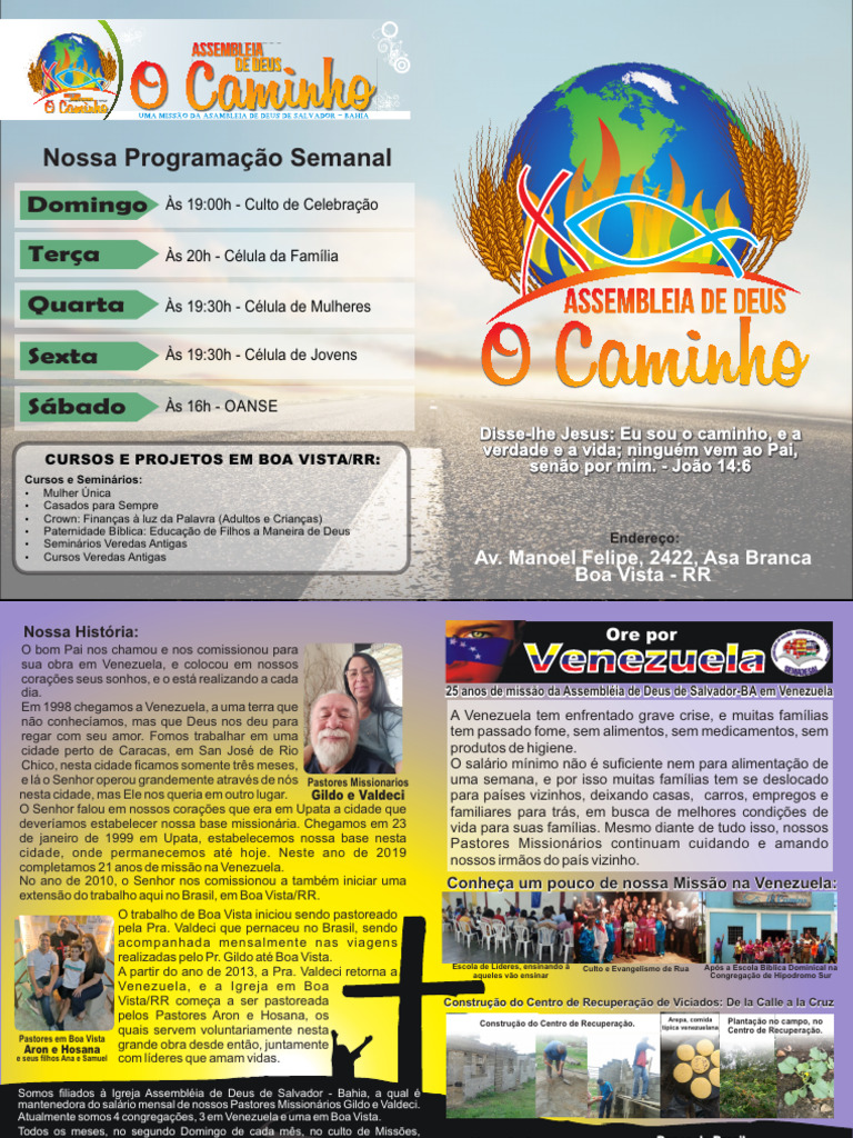Panfleto Igreja | PDF | Venezuela