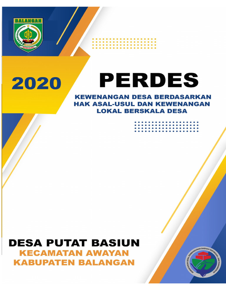 Perdes No 1 Tahun 2020 Kewenangan Desa | PDF