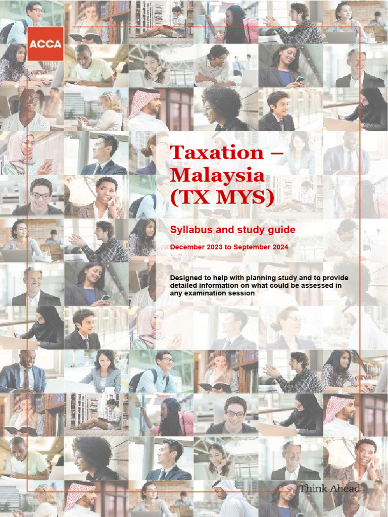 TX Mys Dec23 - Sep24 Syllabus & Study Guide | PDF | Taxes | Income Tax