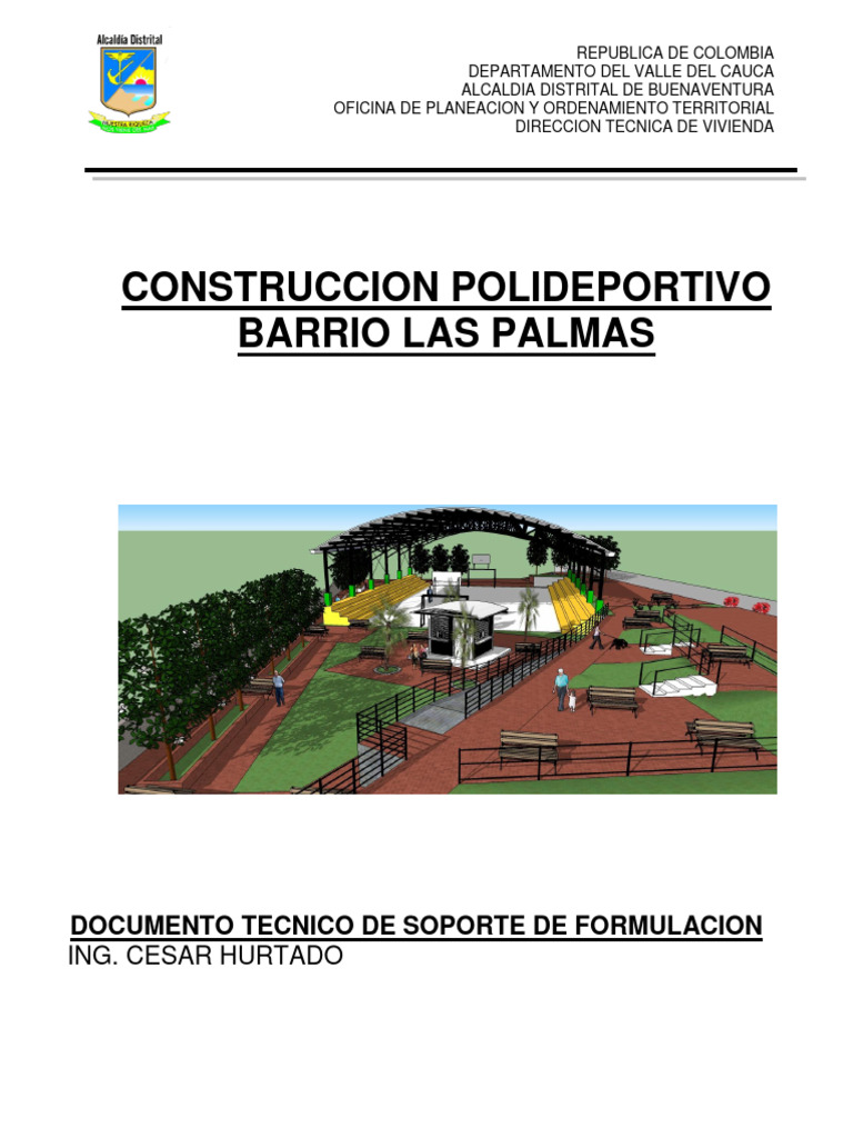Construccion Polideportivo BR Las Palmas - Ocad | PDF | Colombia | Planificación