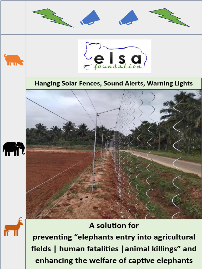 Hanging Solar Fencing For Elephants 21 Aug 23 4pm | PDF | Elephant ...