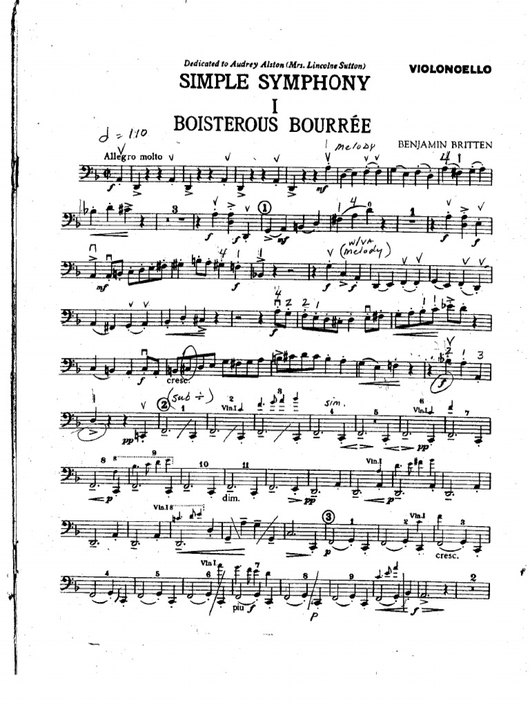 Cello-Britten Simple | PDF
