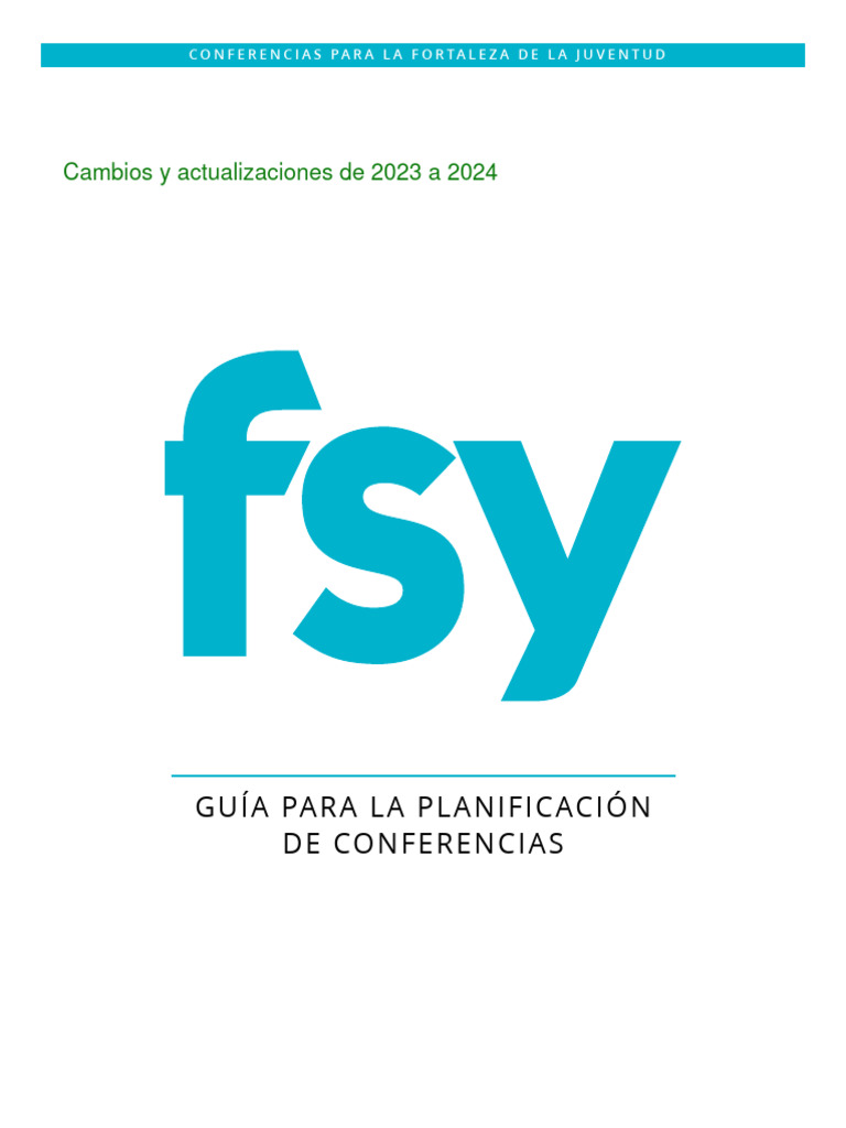 Fsy International Planning Guide | PDF | Presupuesto | Logística