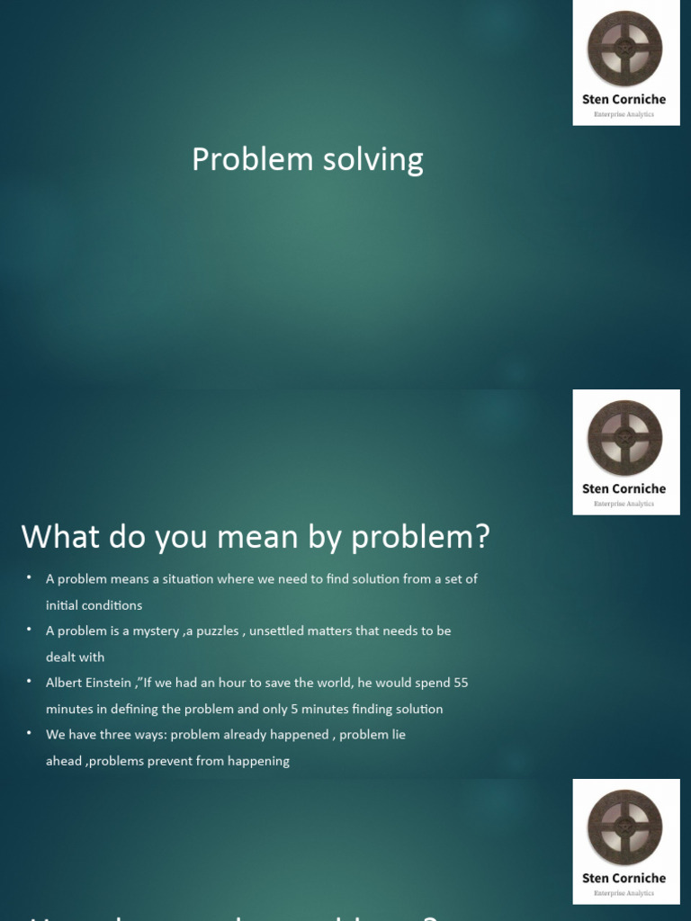Problem Solving | PDF | Thought | Decision Making
