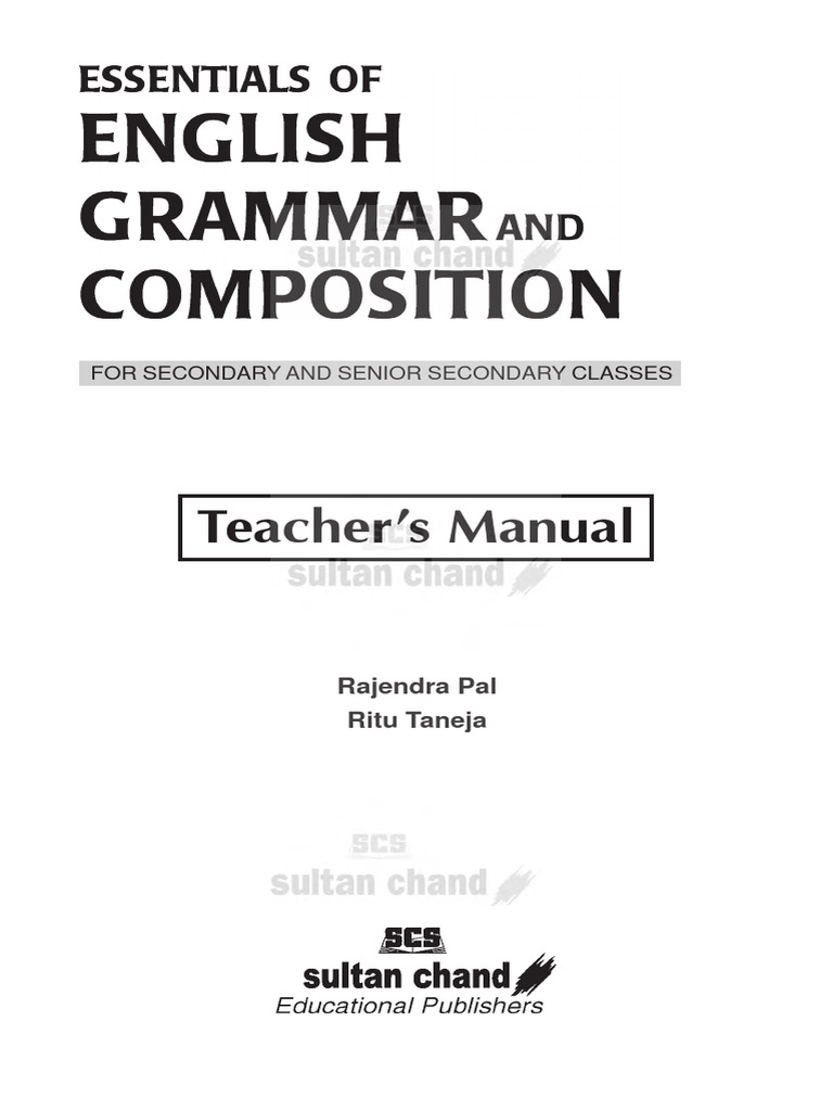 Essentials of English Grammar Manual | PDF | Verb | Syntax