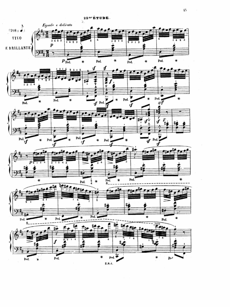 Ravina Etude Op. 50 No. 22 | PDF