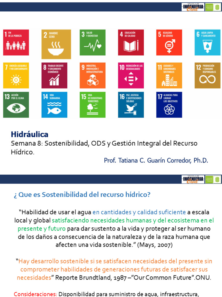 Tcguaceh - Sostenibilidad, Gestión Del Recurso Hídrico y Objetivos de ...