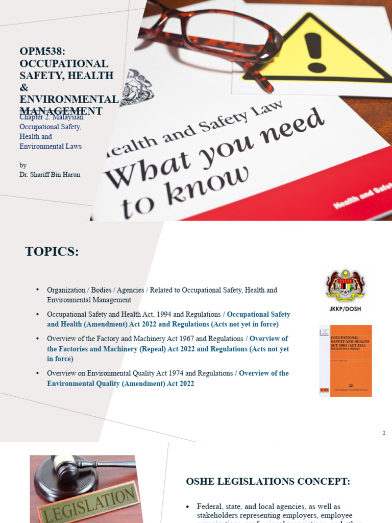 Chapter 2 - OSH LAW | PDF | Occupational Safety And Health | Search Warrant