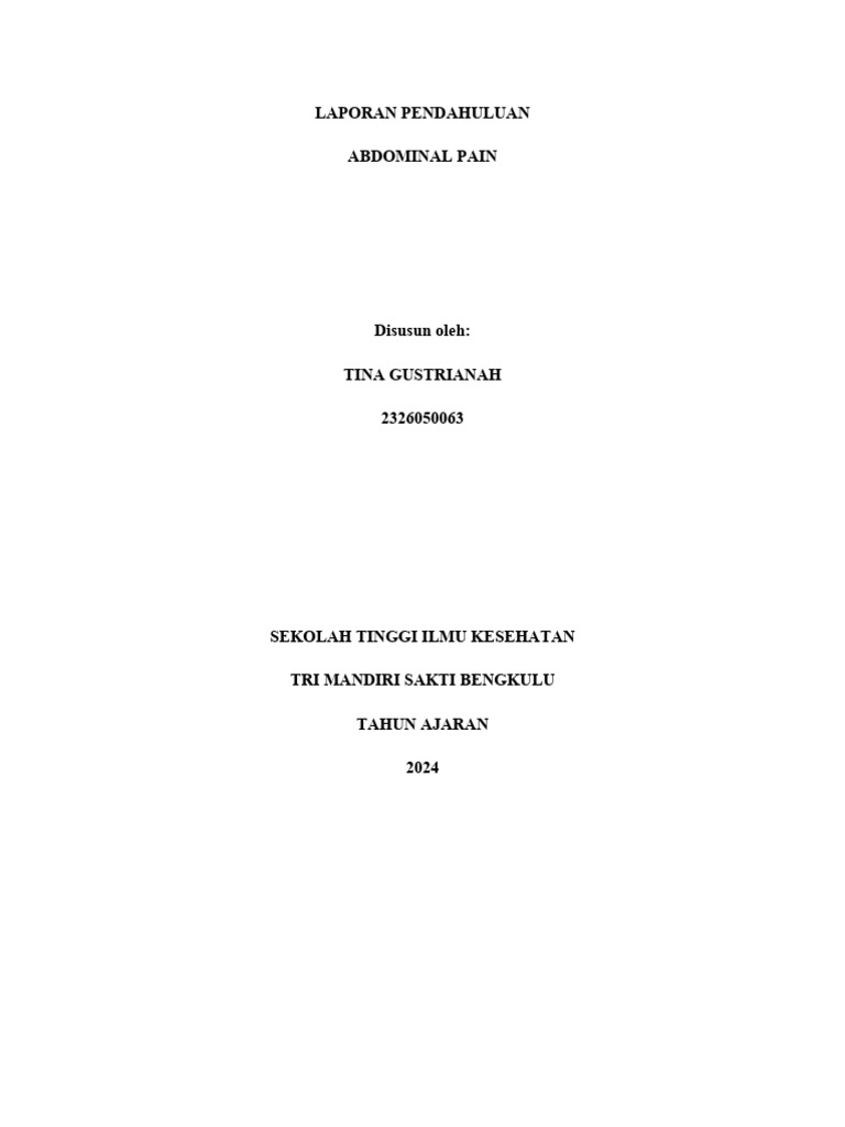 LP Abdominal Pain | PDF