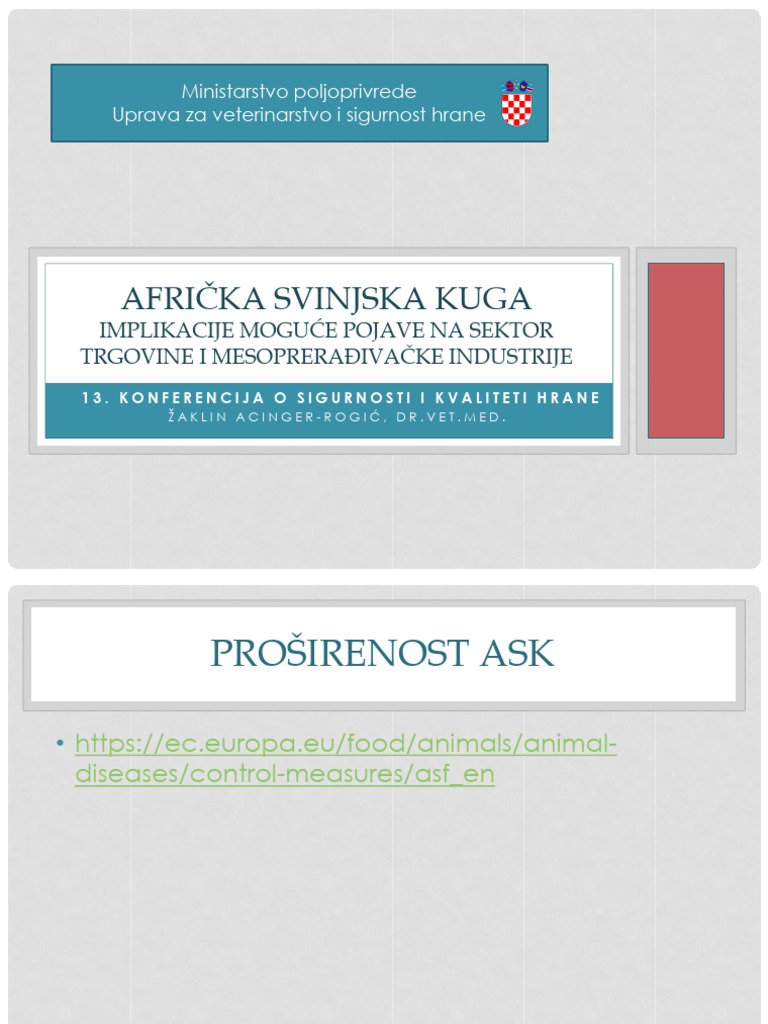 11 Zaklin Acinger Rogic - Africka Svinjska Kuga.. | PDF
