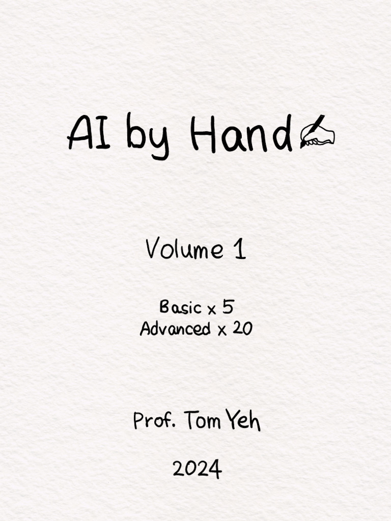 AI by Hand Vol 1 | Download Free PDF | Algorithms | Statistical Classification