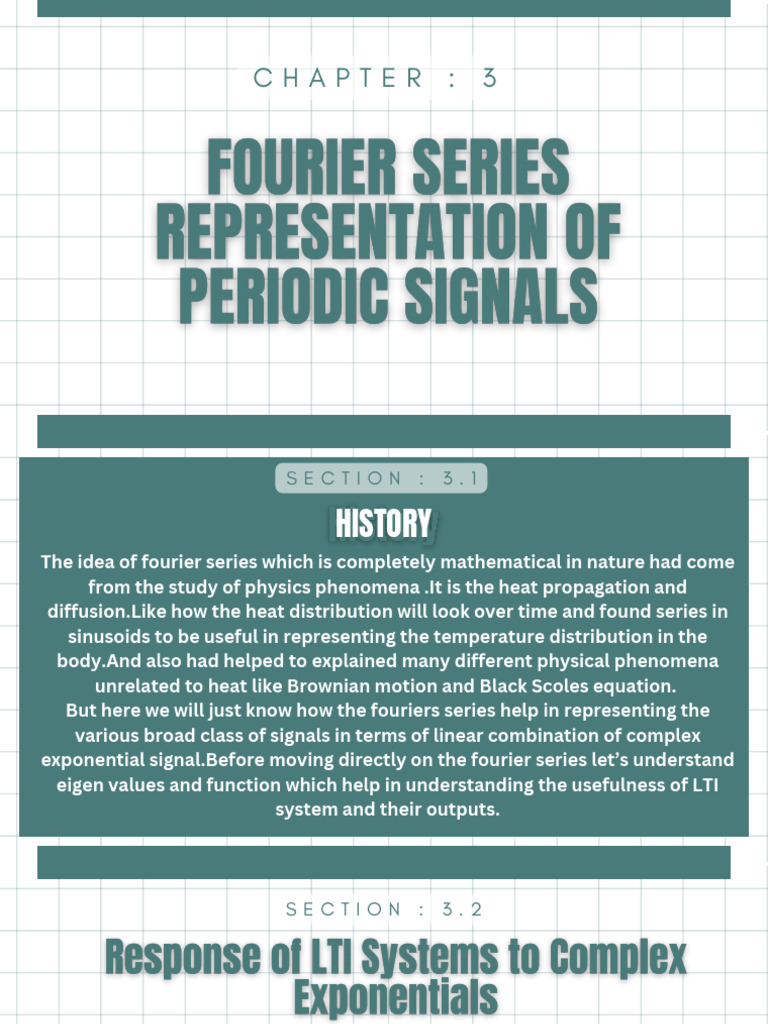 Ch3 Signals and Systems | PDF | Fourier Transform | Fourier Series