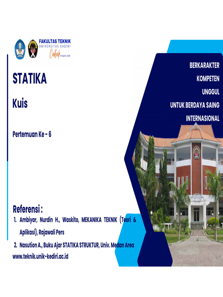 Statika P6 (Soal Kuis) | PDF