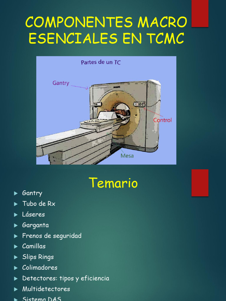 Clase 2 Componentes de Un Tomografo y Recosntruccion de Imagen | PDF ...