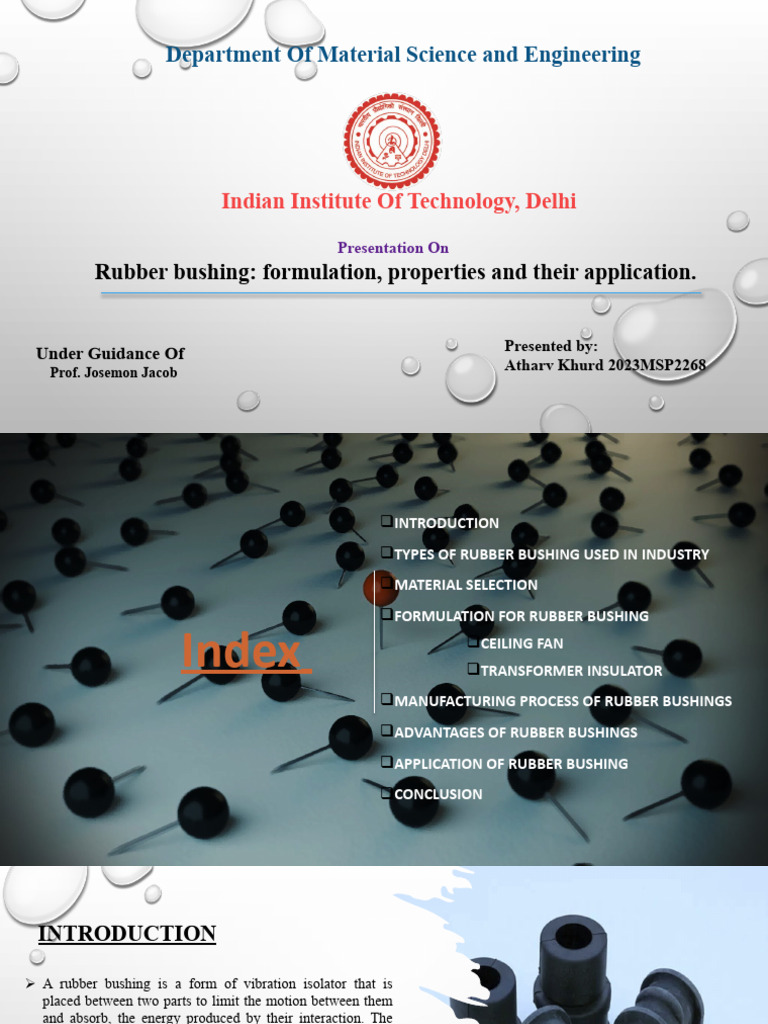 Rubber Bushing: Formulation and Applications | PDF | Natural Rubber ...