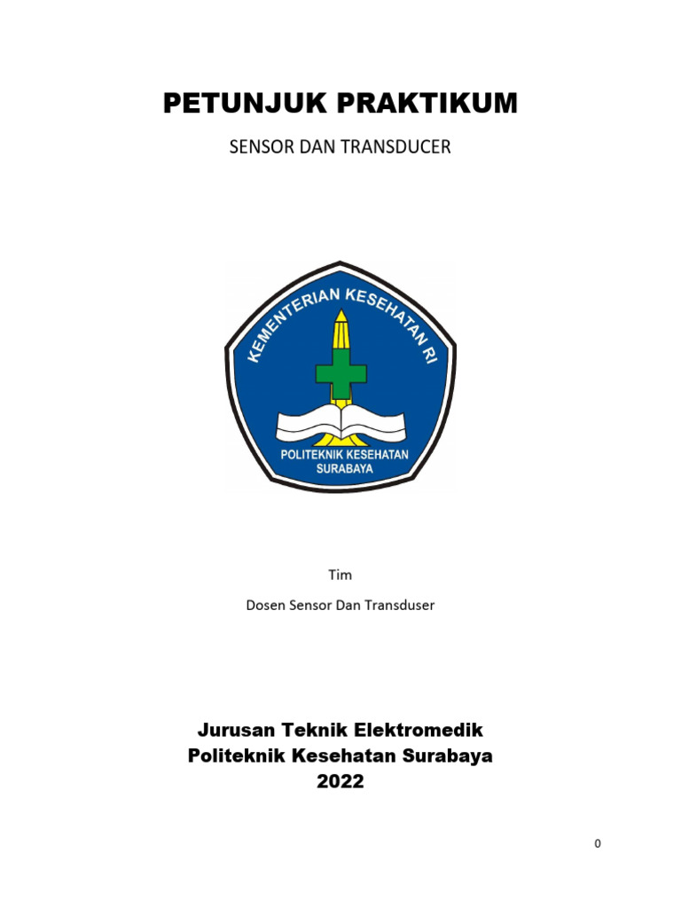 Petunjuk Praktikum Sensor Dan Transducer 2022 | PDF | Teknologi & Rekayasa