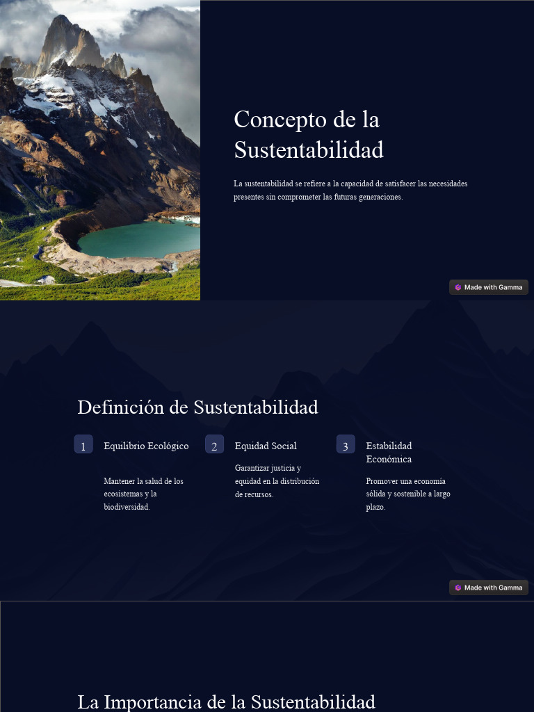 Concepto de La Sustentabilidad | Descargar gratis PDF | Sustentabilidad | Entorno natural