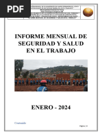 Informe Mensual de Seguridad y Salud en El Trabajo | PDF | Ciencias de la Salud | Business