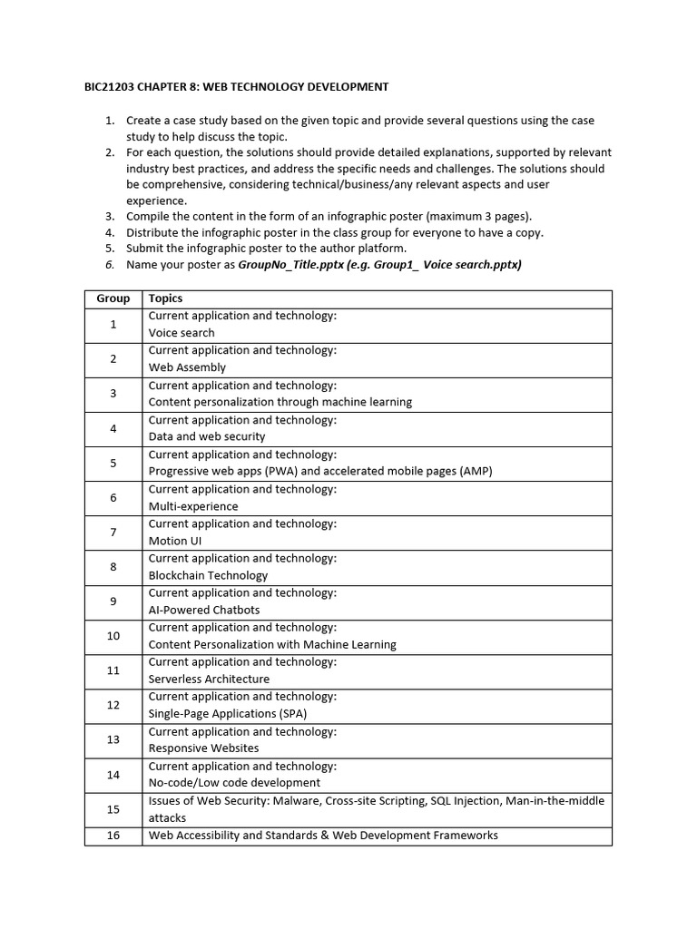 Web Tech Development Guide | PDF